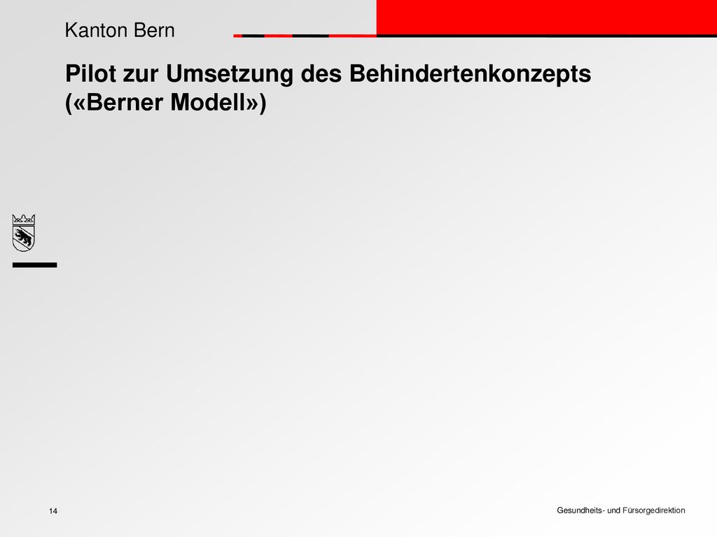 Das Berner Modell – Blickwinkeldemenz